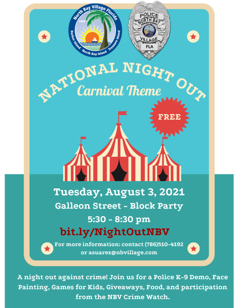 National Night Out – Carnival Theme – North Bay Village