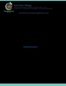 Zoning Verification Letter Application Form (04.2022) – North Bay Village
