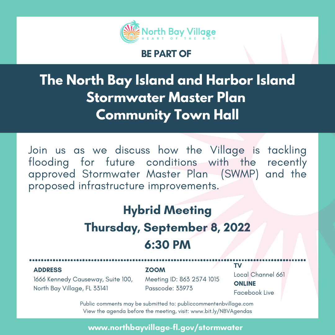2022-09-08 NBV SWMP Town Hall Flyer ZOOM_V2 – North Bay Village