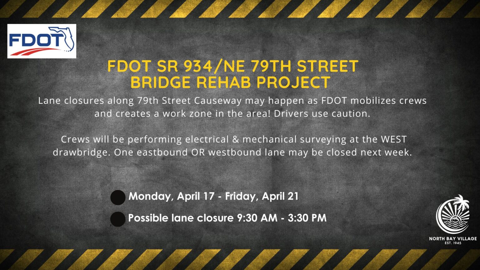 FDOT to begin surveying work site for SR 934/NE 79th bridge ...