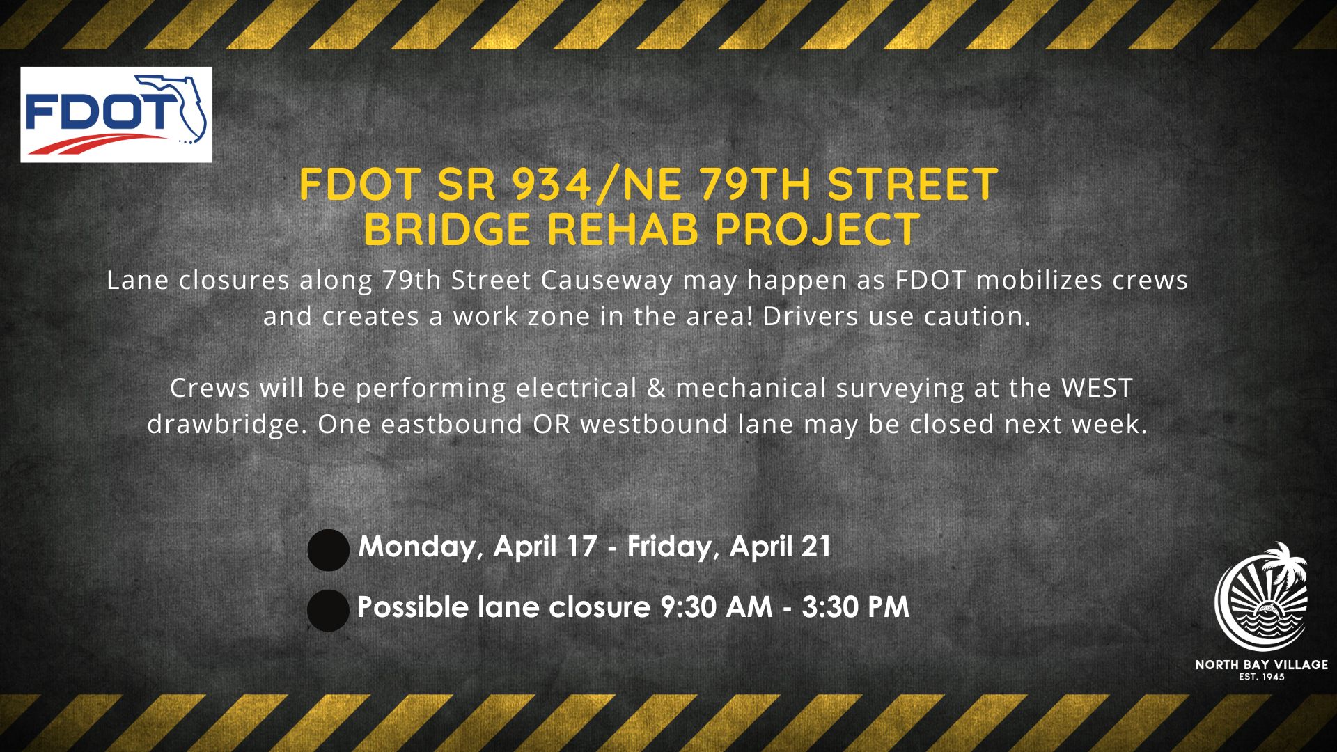 FDOT to begin surveying work site for SR 934/NE 79th bridge ...