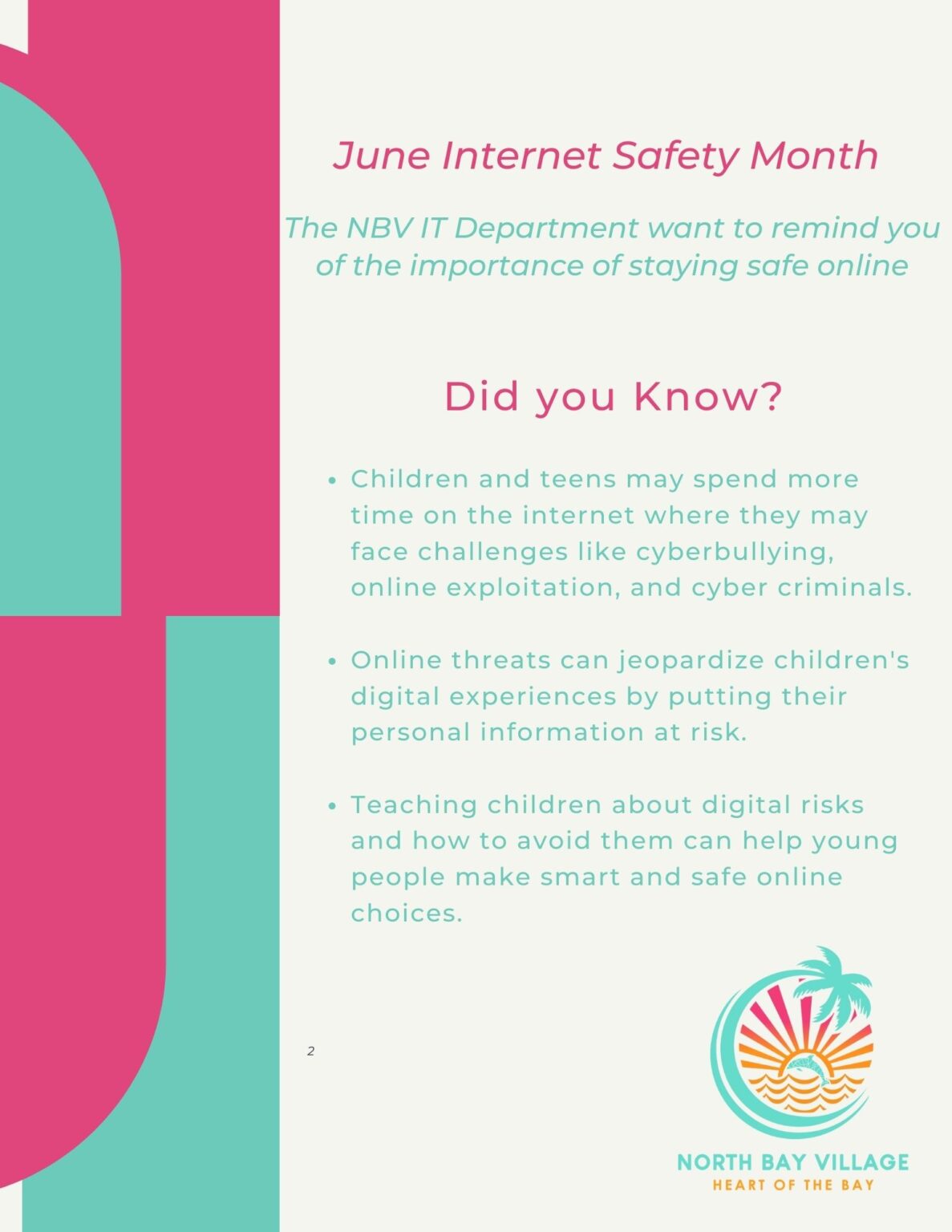 NBV Residents, did you know June is Internet Safety Month? Want to ...