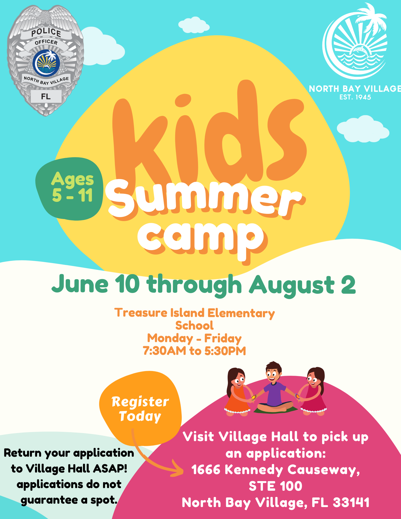 North Bay Village Kids Summer Camp Offered by NBVPD – North Bay Village