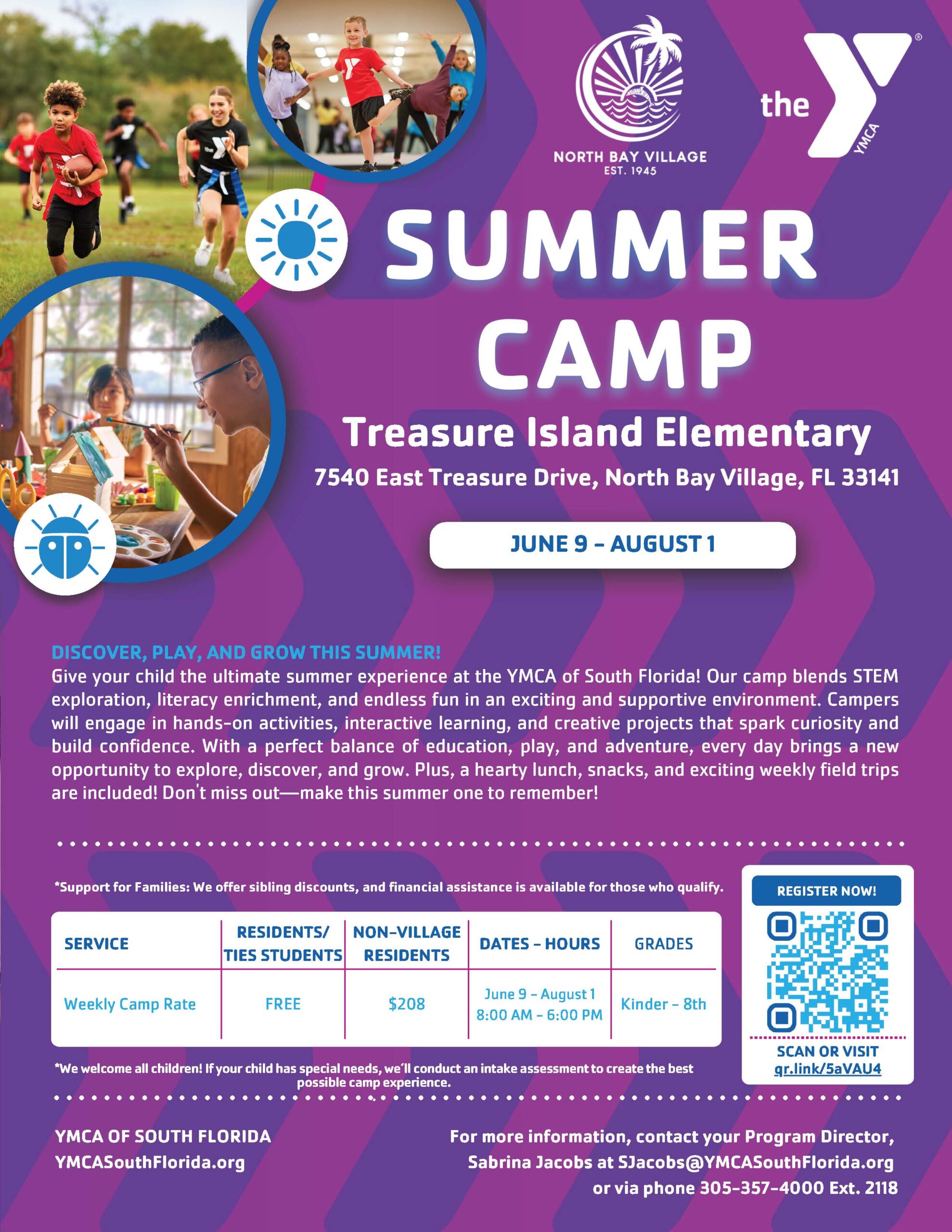 YMCA-NBV Summer Camp Flyer – North Bay Village