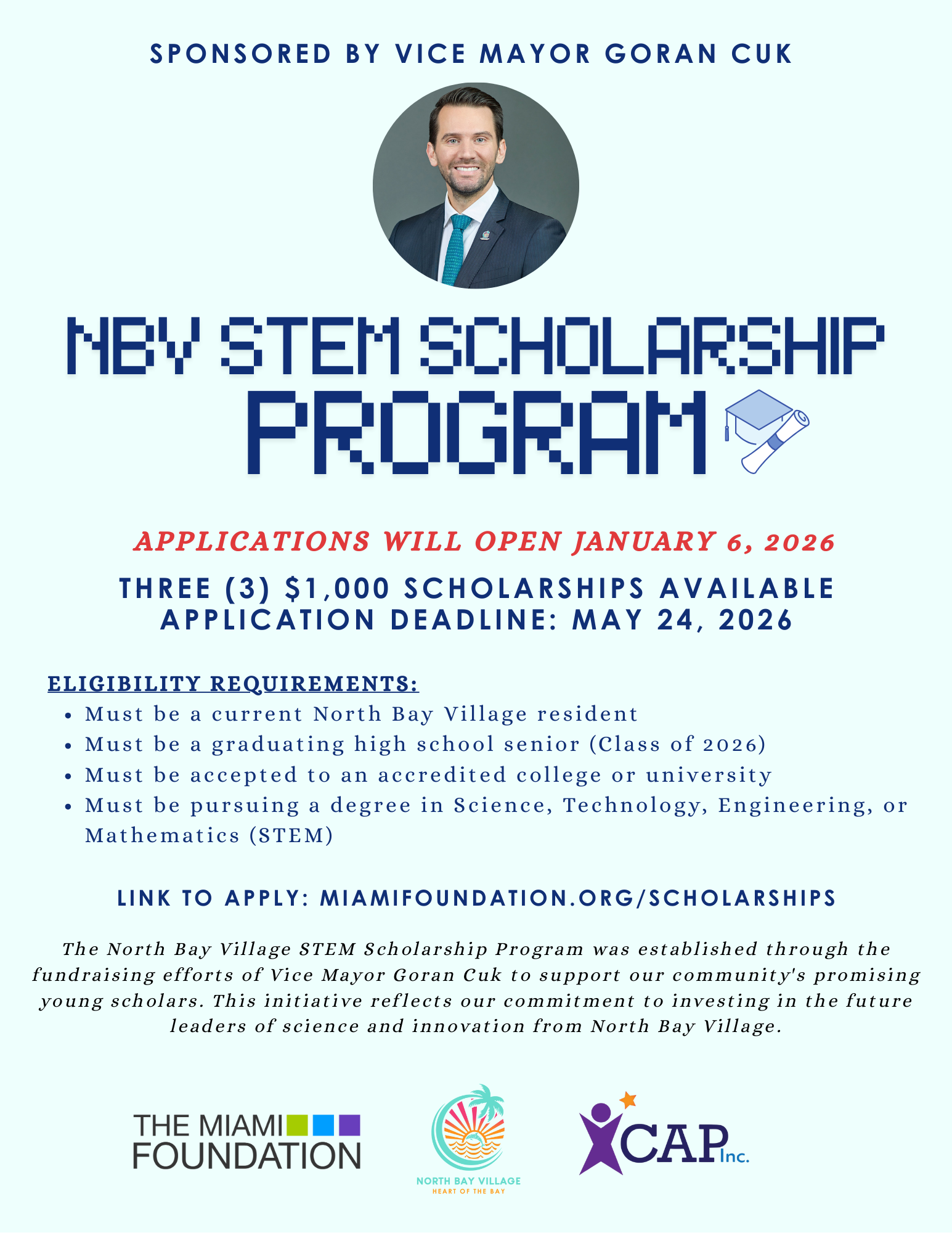 STEM SCHOLARSHIP 2026 – North Bay Village