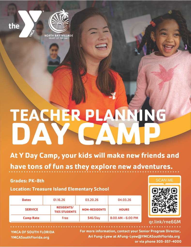 Teacher Planning Day Camp at T.I.E.S. 8:00am-6:00pm – North Bay Village